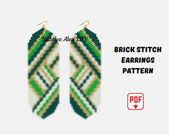 Unique Earrings Pattern Letter K Initial Cross Bead Patterns Miyuki Diy ...