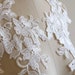 2147 White Clover Leave Lace Applique, Light Ivory Lace Applique, Lace ...
