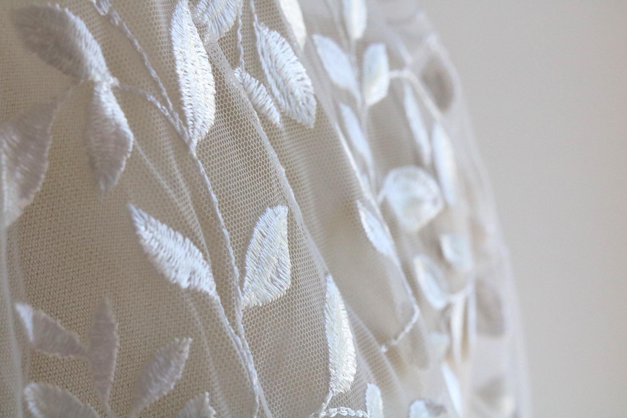 M012 Leaf Lace Fabric, Lace Fabric for Wedding Dress, Lace Fabric by ...