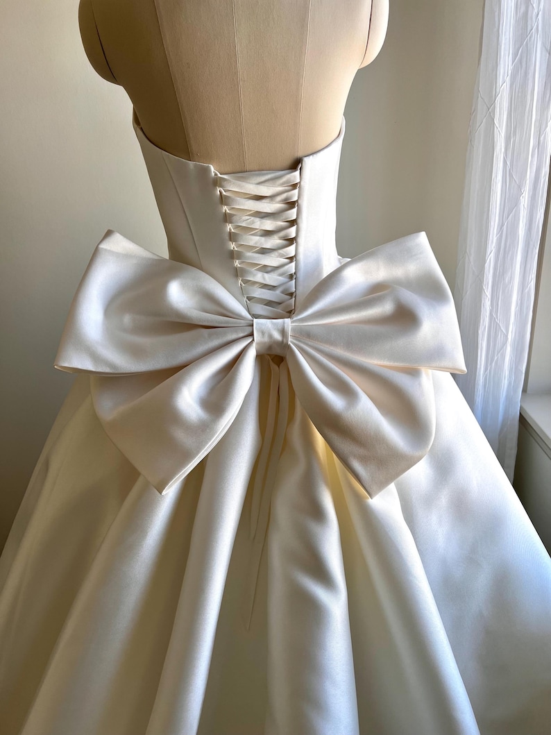 Detachable Bow for Wedding Dress Large, Oversize Mikado Bow, Bridal ...