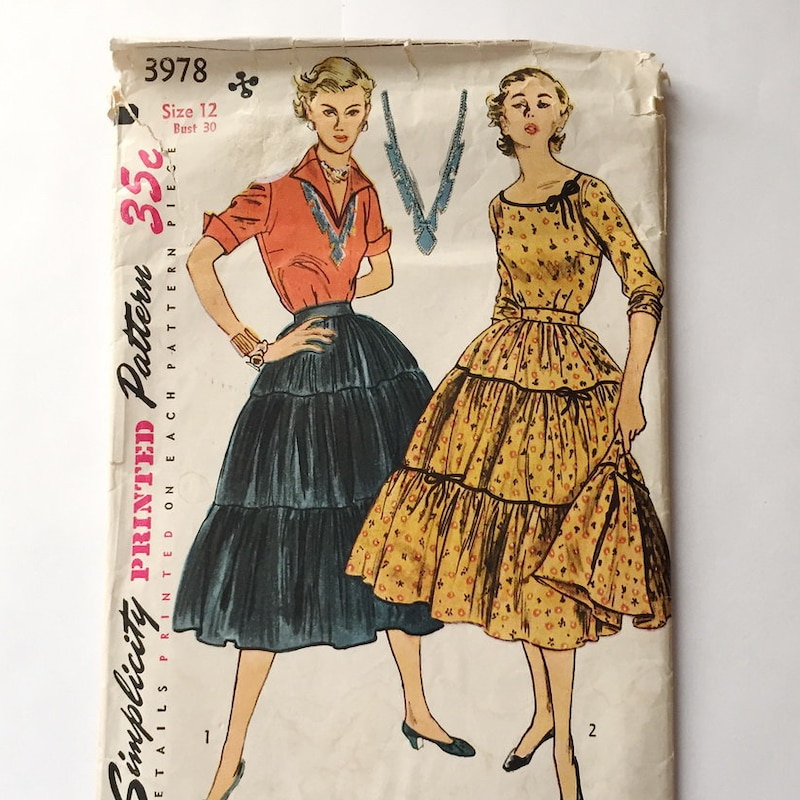 Prairie Skirt Pattern - Etsy