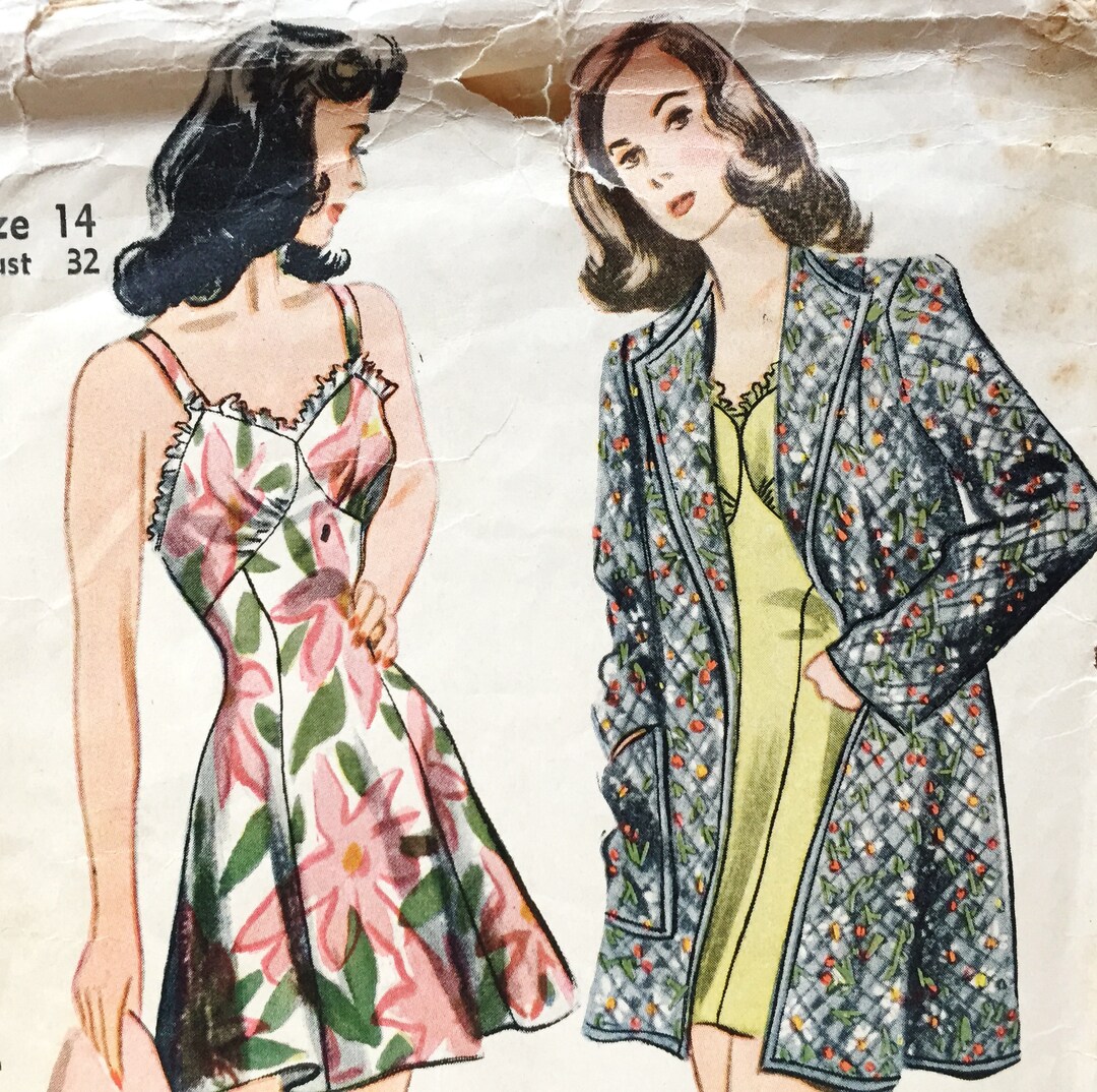 Simplicity 4624 Vintage 1940s Bathing Suit Swimsuit and Beach - Etsy