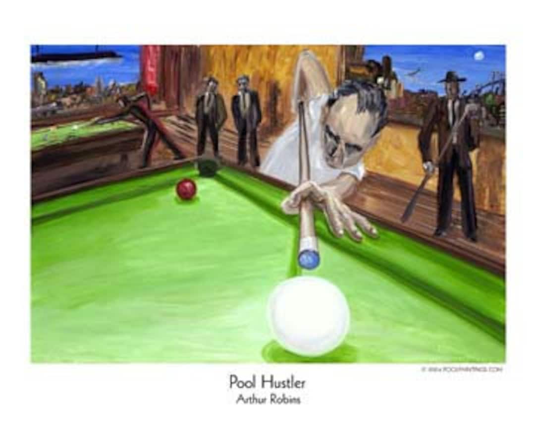 Pool Hustler Poster Arthur Robins - Etsy