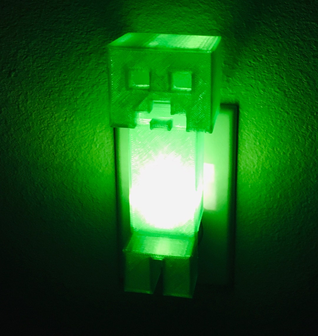 Monster Creeper Nightlight, 3D Printed, Minecraft - Etsy