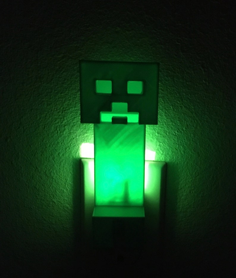 Monster Creeper Nightlight, 3D Printed, Minecraft - Etsy