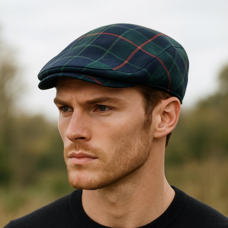 Plaid Beret Caps for Men - Etsy