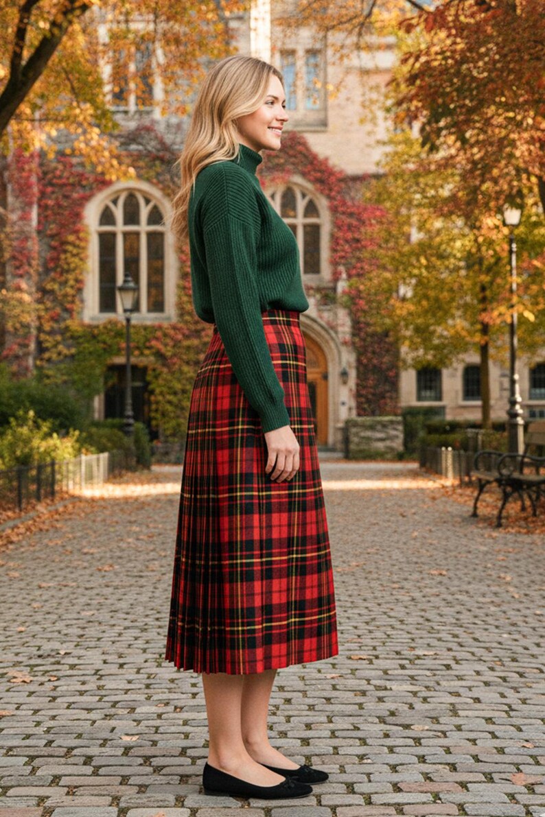 Scottish Classic Maxi KILTED SKIRT - Ladies Skirt - Custom Made Hostess ...