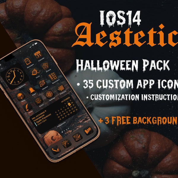 Spooky Widget Icons - Etsy