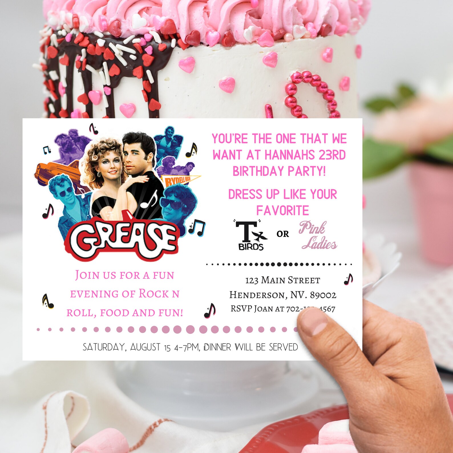 Sock Hop Birthday Party or Special Event Invitation. Custom and Easy to ...