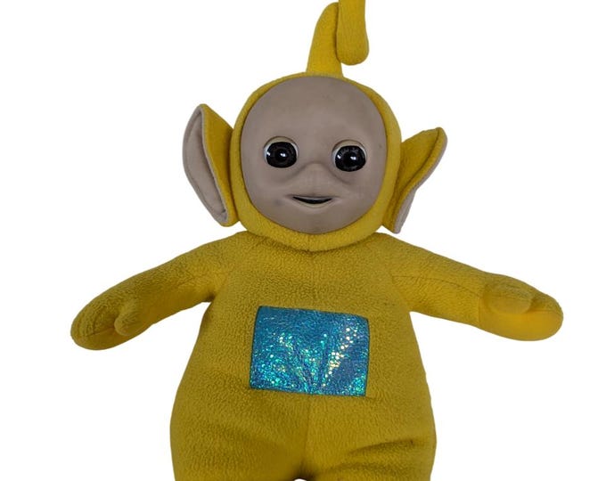 Vintage Original Teletubbies 1996 Laa-laa Blinking Eyes Yellow Talking ...