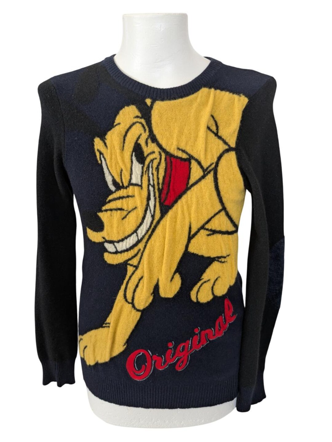 Iceberg X Disney 100% Pure Wool Pluto Dark Navy Blue Sweater Jumper - Etsy