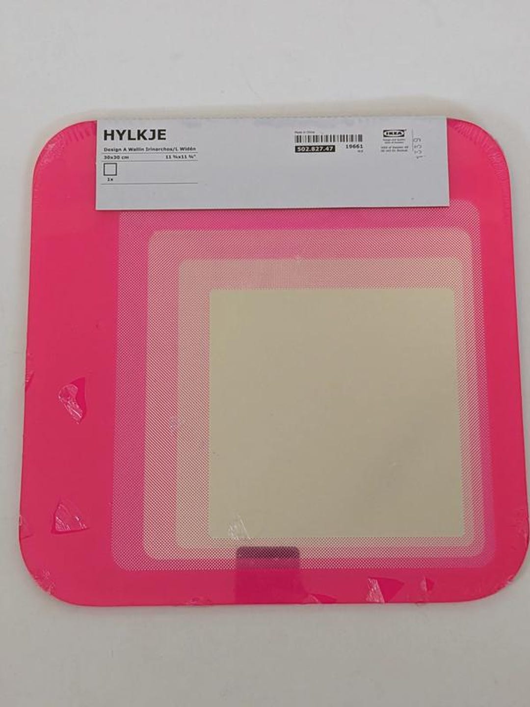 Ikea Hylkje Graduated Square Pink Shatterproof 11" Mirror - Etsy UK