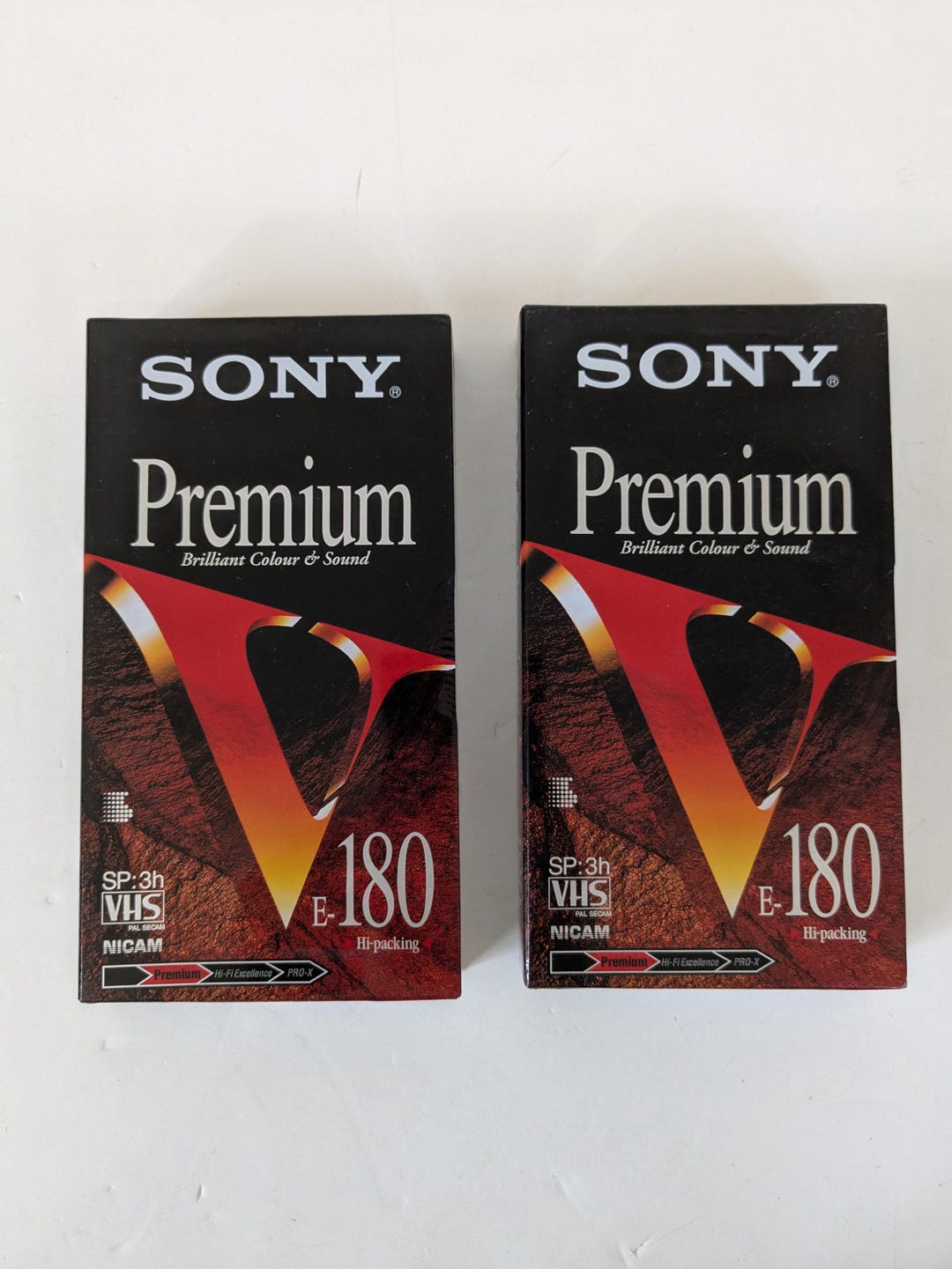 SONY Premium V E-180 VHS 2 Video Tapes - Etsy UK
