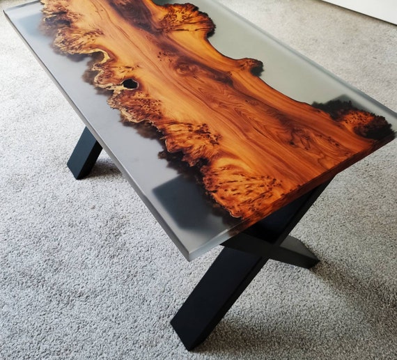 Table basse époxy de table en résine époxy Table basse en - Etsy France
