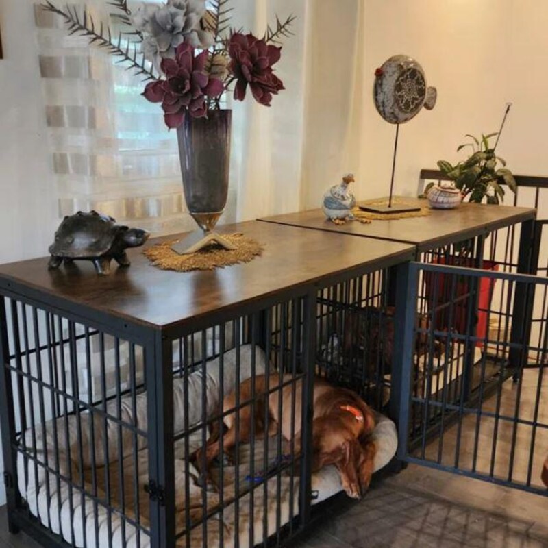 Triple Dog Crate - Etsy