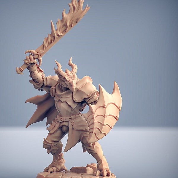 Dnd Dragonborn Miniature - Etsy