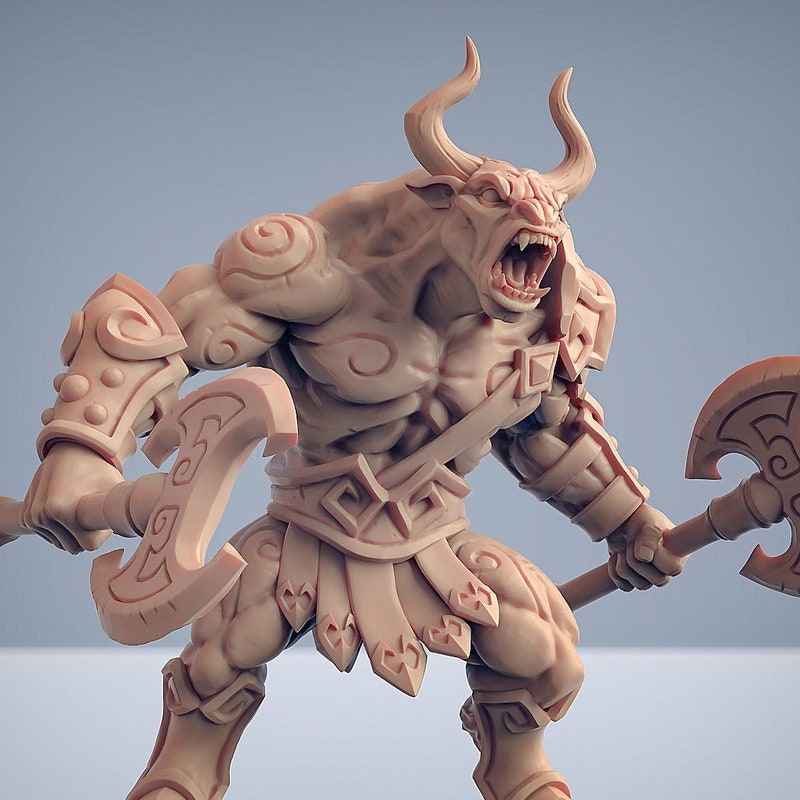 28mm Minotaur Figures - Etsy