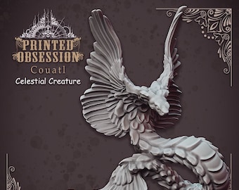 3d Printed Couatl - Etsy