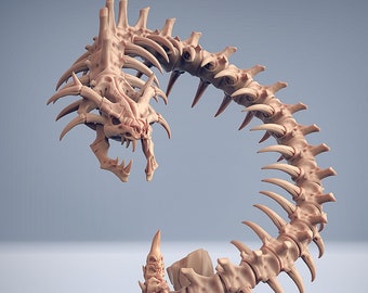 Necrophidius Bone Naga Miniature for Tabletop Games Like - Etsy