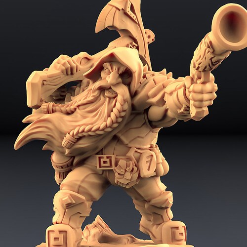 Dwarf Ranger V2 Premium 3D Printed Tabletop Miniatures 28mm - Etsy
