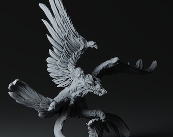 Clockwork Griffin Griffon Gryphon Wargaming Miniatures Monster Rocket ...