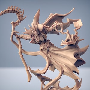 Lich King Wraith Wight Necromancer Undead Premium Dnd Miniature Mini ...