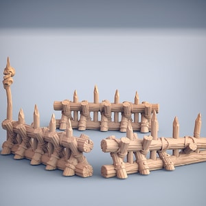 Wooden Barricade Premium Dnd Decor Terrain 28mm 32mm | Resin 3D Printed ...