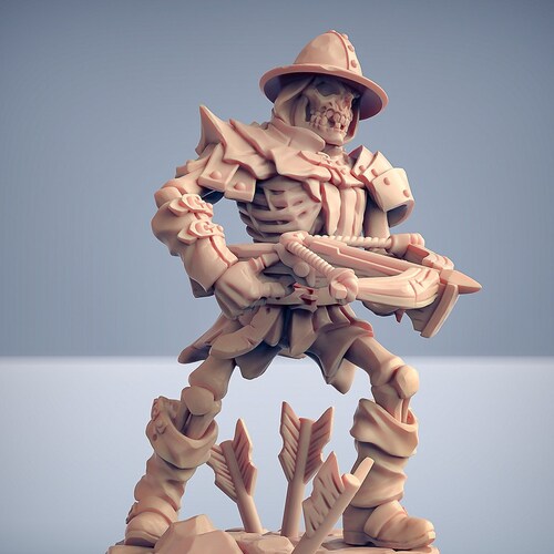 Necromancer Undead Skeleton Outstanding 3D Printed Fantasy - Etsy