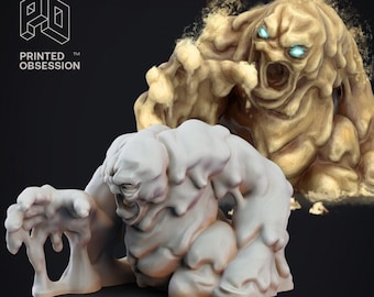 Clay Golem D&D Pathfinder Fantasy 3D Printed Resin Miniature - Etsy