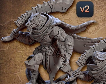 Captain Fenrir Shapeshifter Hero Werewolf Demon Hunters 28mm 32mm ...