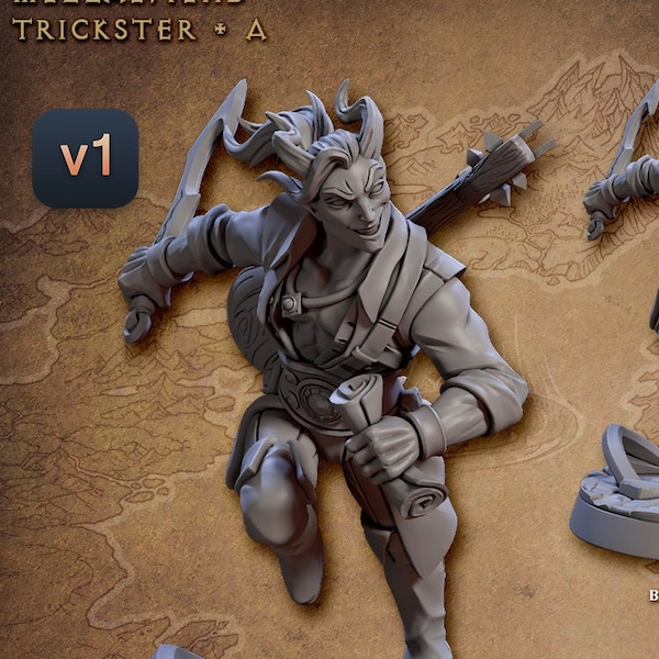 Dnd Tiefling Mini Figures - Etsy