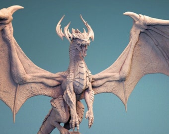 Ancient Blue Dragon Premium Dnd Miniature Mini Figure Figurine - Etsy