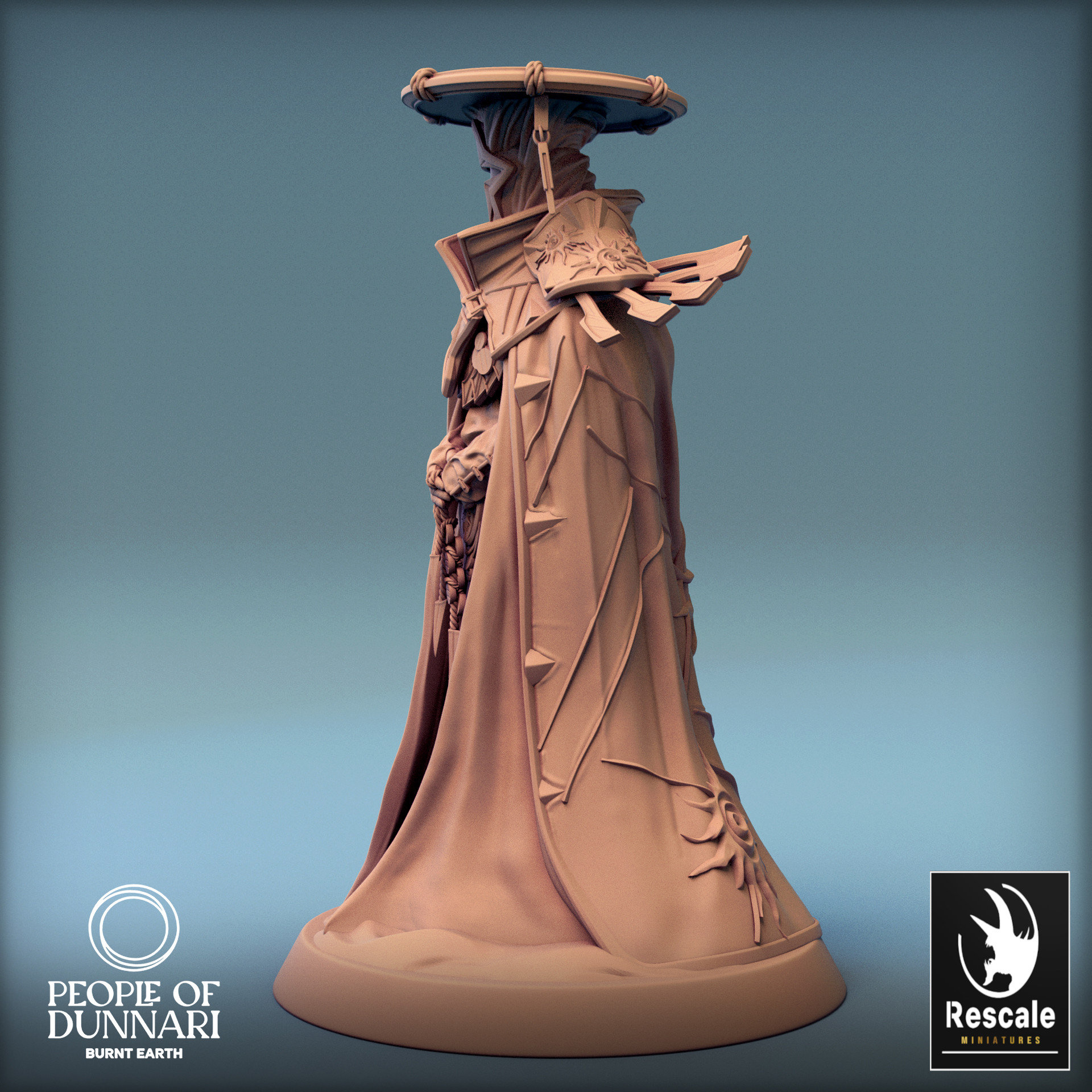 Cultist Monk Priest Dnd Miniatures Compatible With 28mm 32mm Fantasy ...