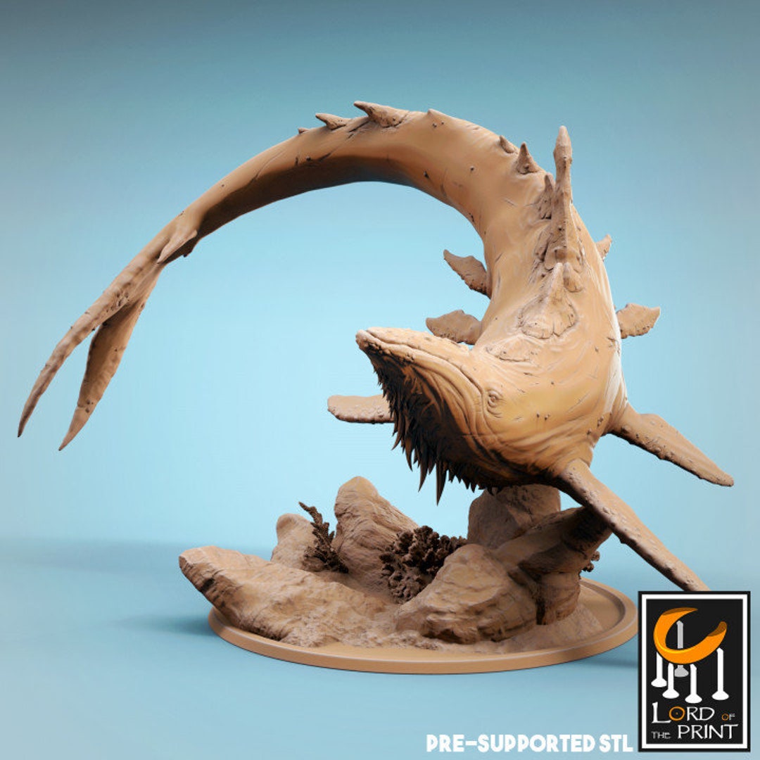 Whale Swim Dnd Miniatures Compatible With 28mm 32mm Fantasy Minis ...