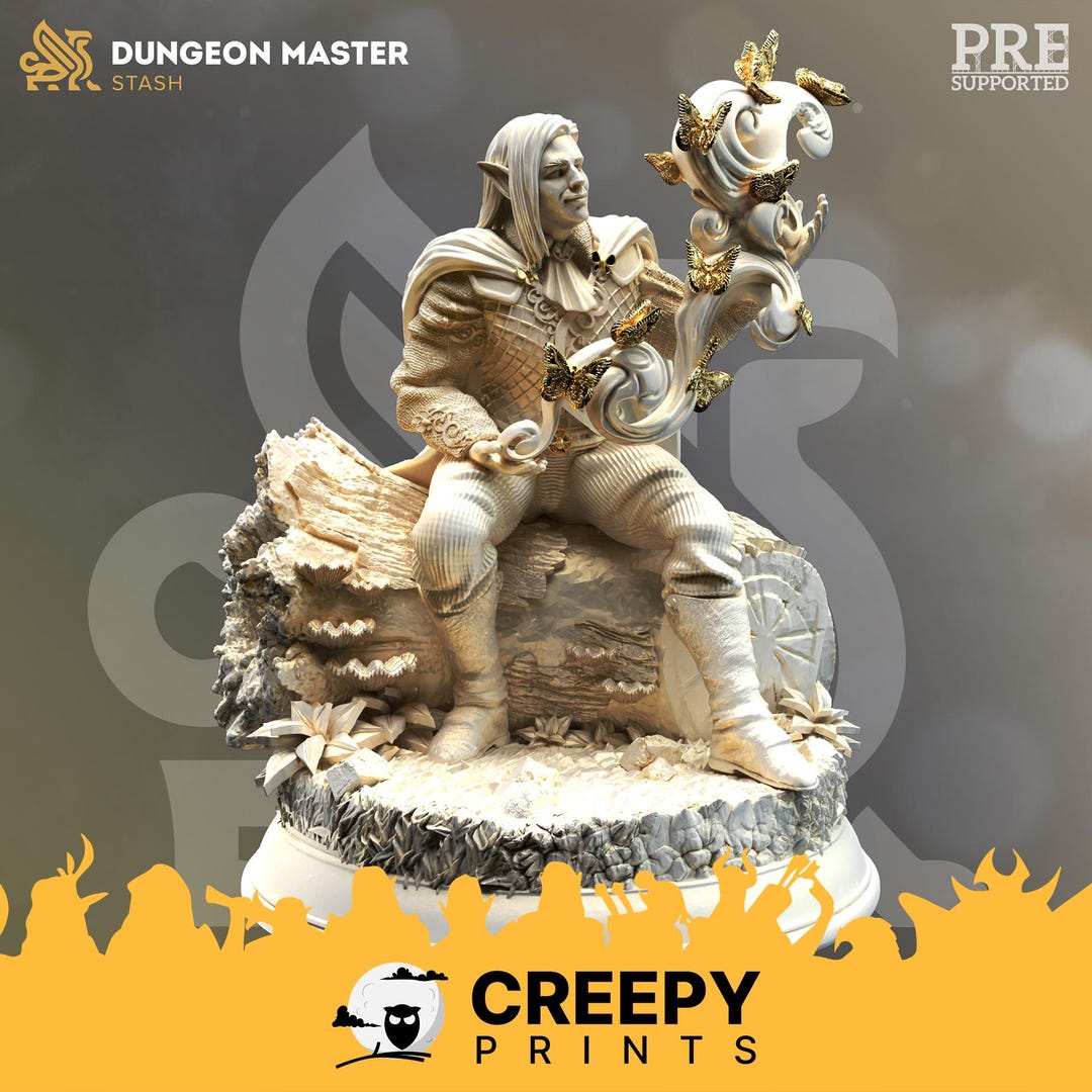 Elf Wizard Sorcerer Mage 28mm 32mm Dnd Miniatures Fantasy Minis 50282 ...