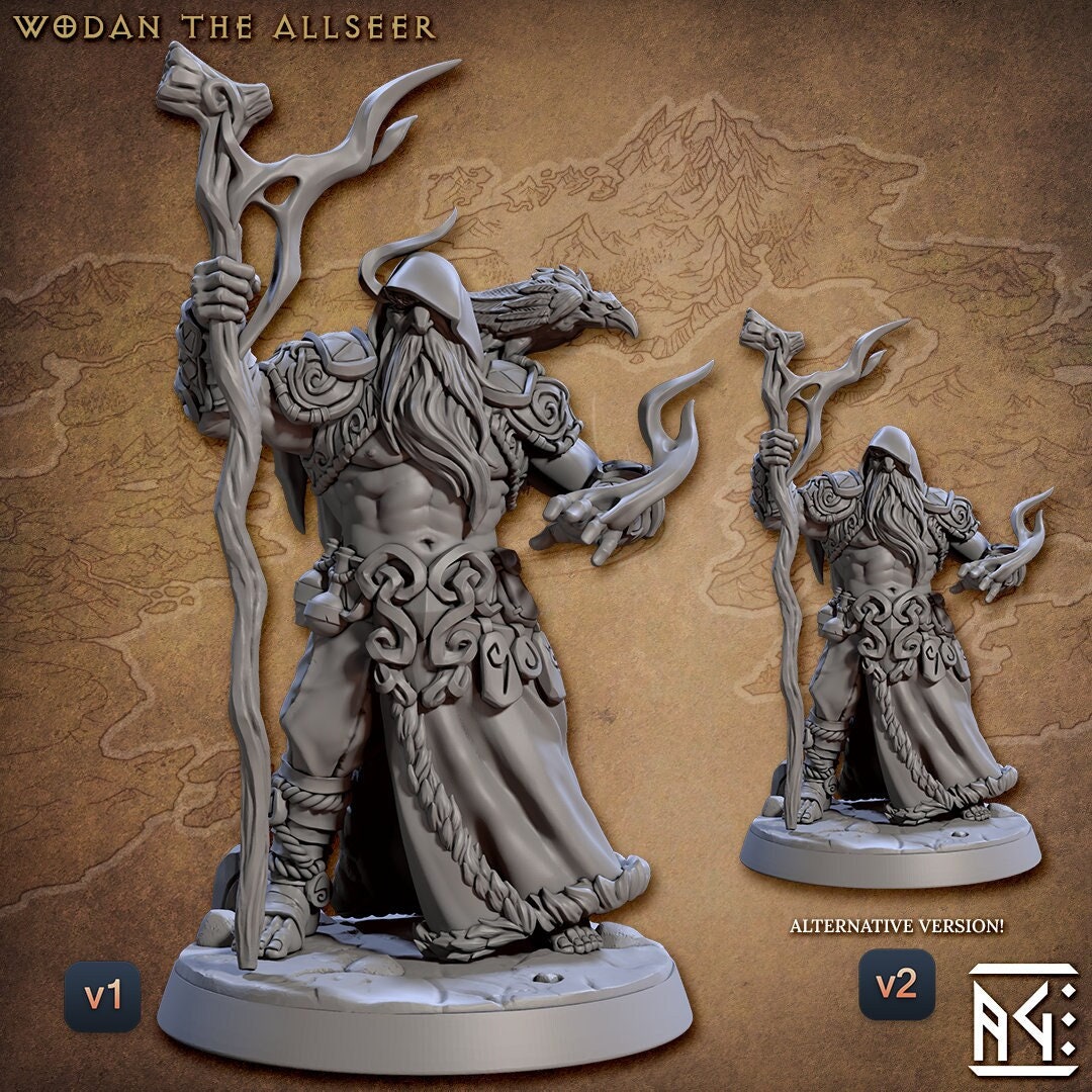 Viking Barbarian Shaman Mage Druid Wizard Sorcerer Merlin Premium Dnd ...