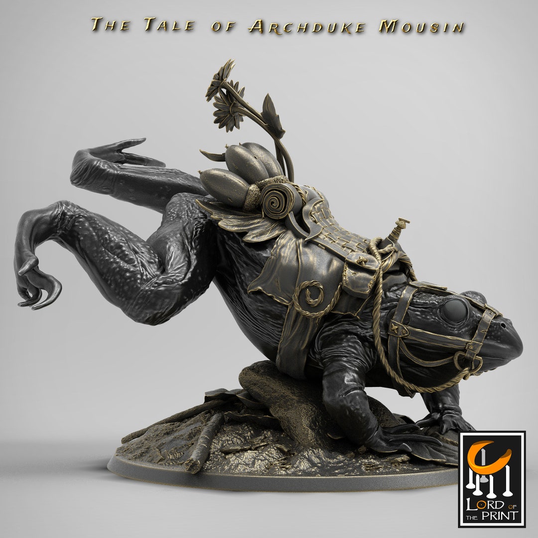 Saddle Frog Jump Beast V2 Premium Dnd Miniature Mini | Resin 3D Printed ...
