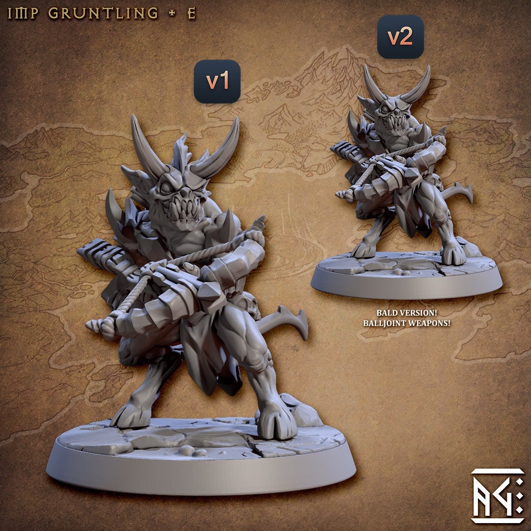 Dwarf Tiefling Demon Imp E Premium Dnd Miniature Mini Figure Figurine 28mm 32mm to 100mm | 30916 ...