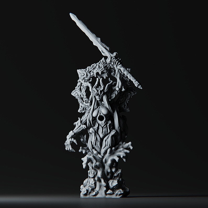 Female Fire Titan Dnd Miniatures Compatible With 28mm 32mm Fantasy ...