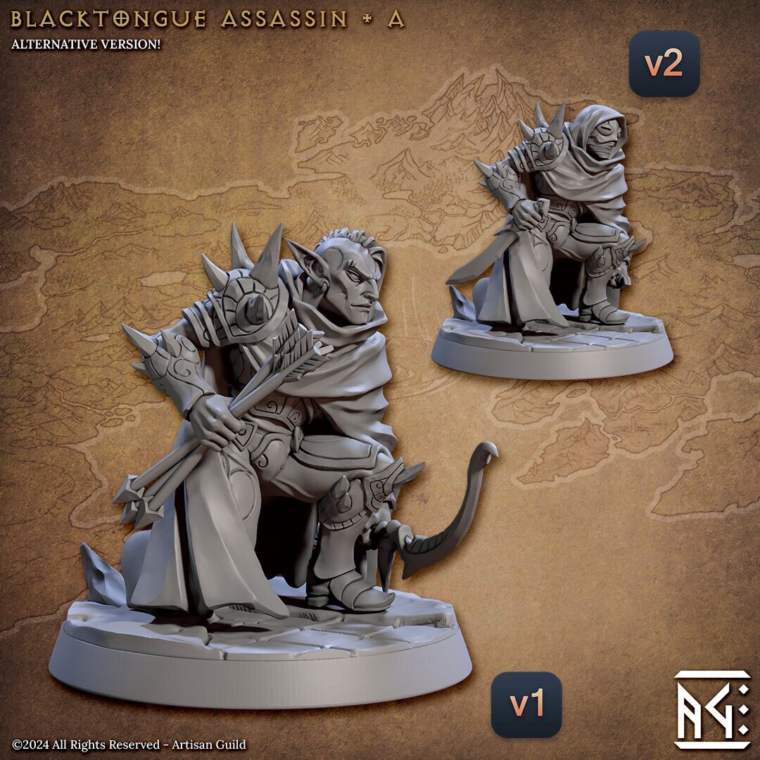 Dark Elf Ranger Archer Rogue A Premium Dnd Miniature Mini Figurine ...