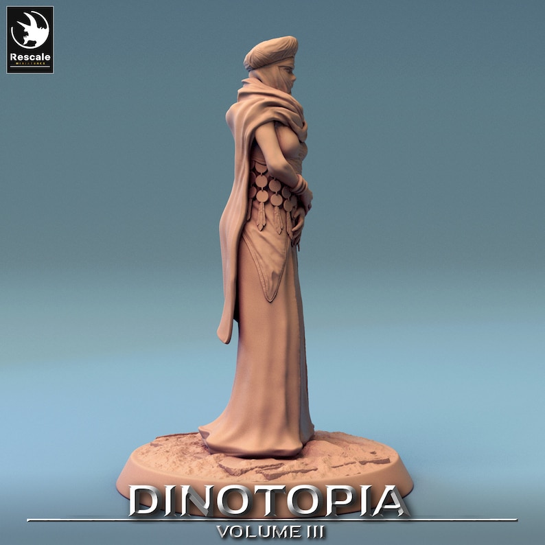 Woman Desert People Dnd Miniatures Compatible With 28mm 32mm Fantasy ...