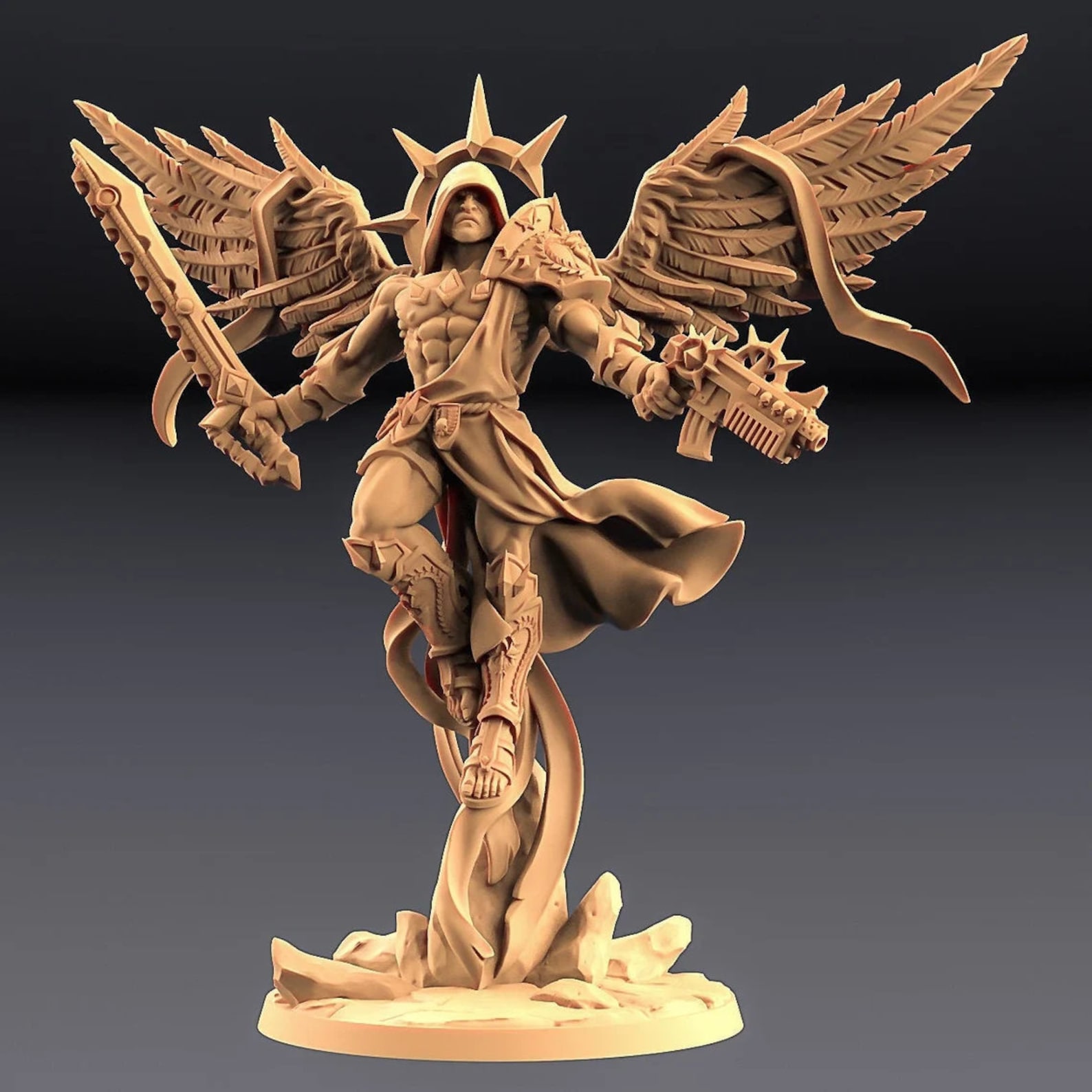 Sol God of Sun V2 Premium 3D Printed Tabletop Miniature 28mm - Etsy