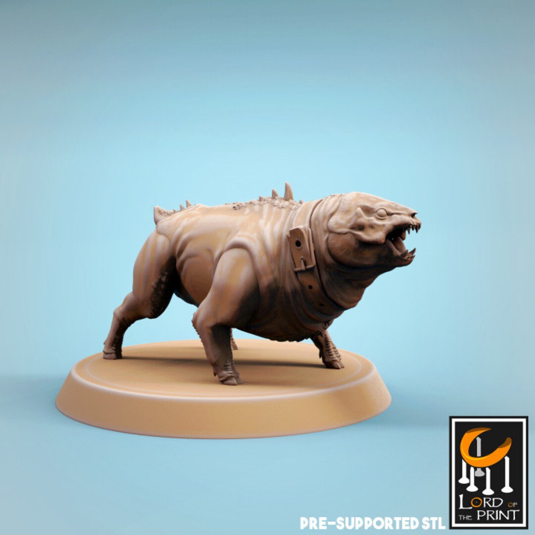 Hell Hound Puppy V2 Dnd Miniatures Compatible With 28mm 32mm Fantasy ...
