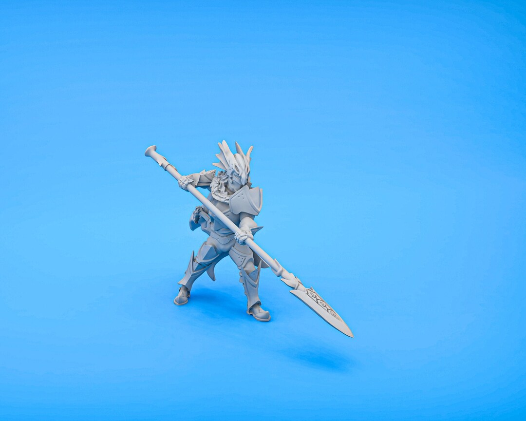 Pikeman Spear v7 Paladin Knight Premium dnd Miniature Mini Krieger ...