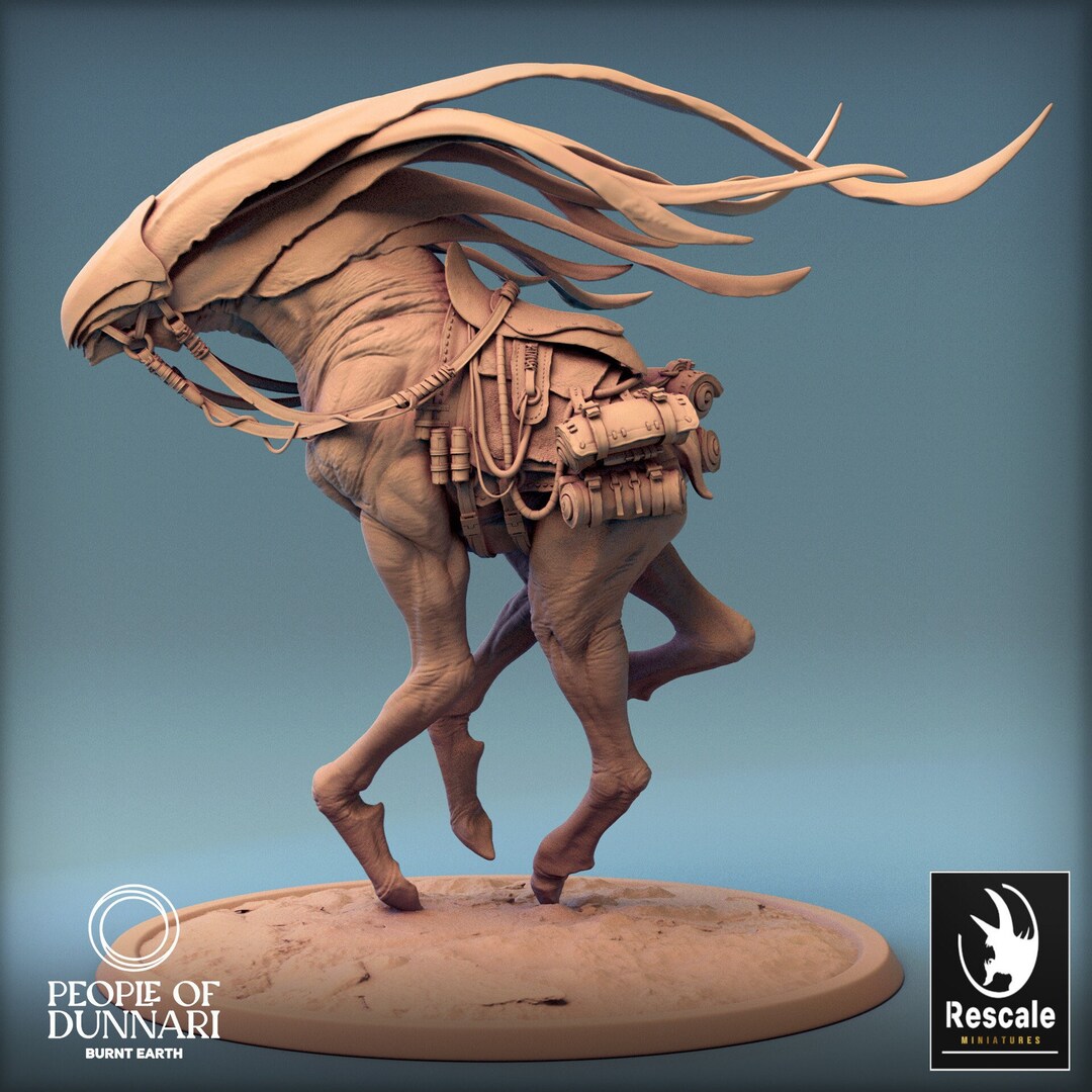 Desert Beast V1 Dnd Miniatures Compatible With 28mm 32mm Fantasy Minis ...