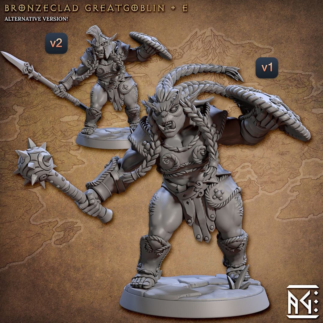 Female Bugbear Barbarian E Dnd Miniature Mini | Paladin Cleric | 28mm ...