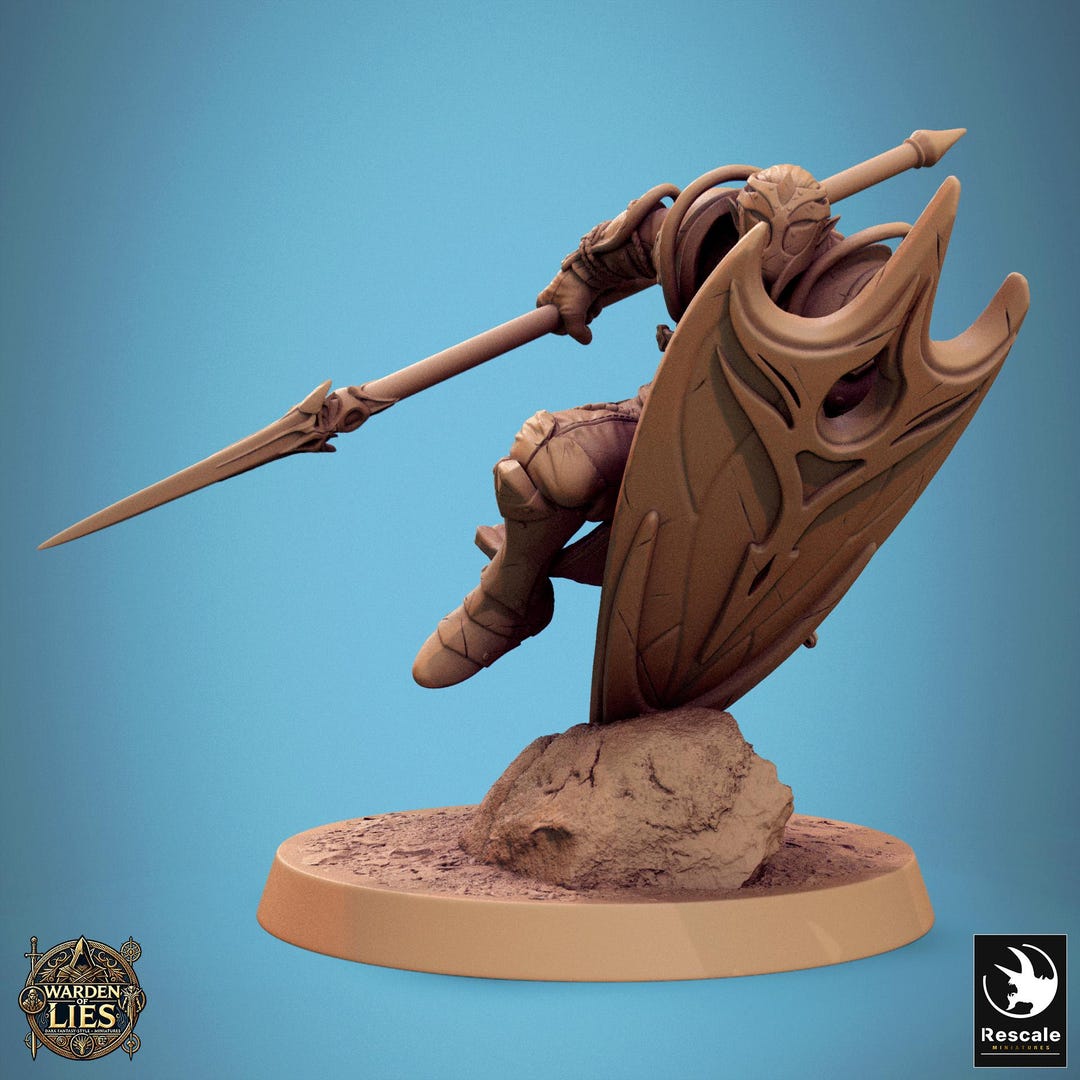 Elf Paladin Knight Cleric V20 Premium Dnd Miniature Mini Fighter ...