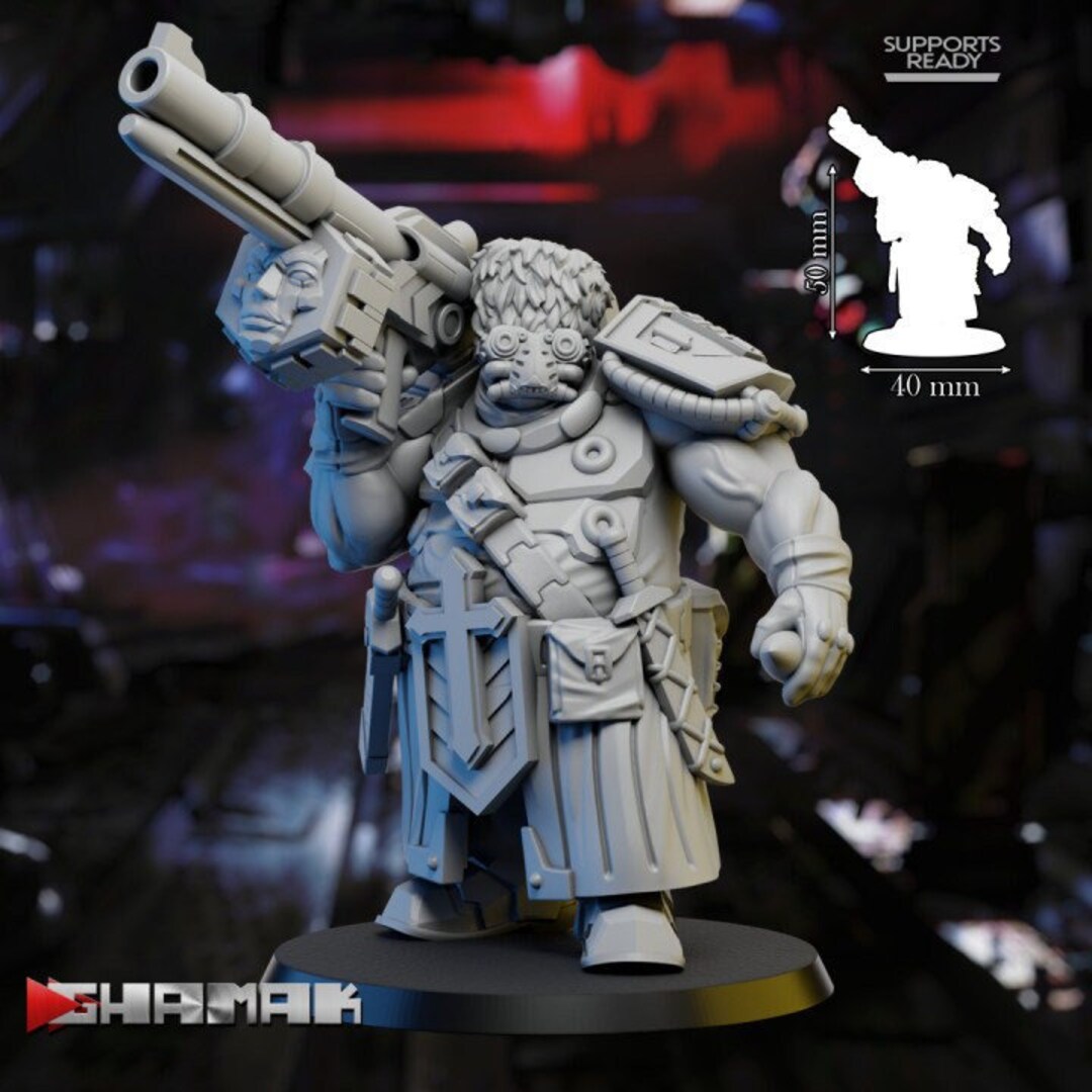 Ogre Grenadier V1 Premium 3D Printed Fantasy Tabletop Miniatures 28mm ...