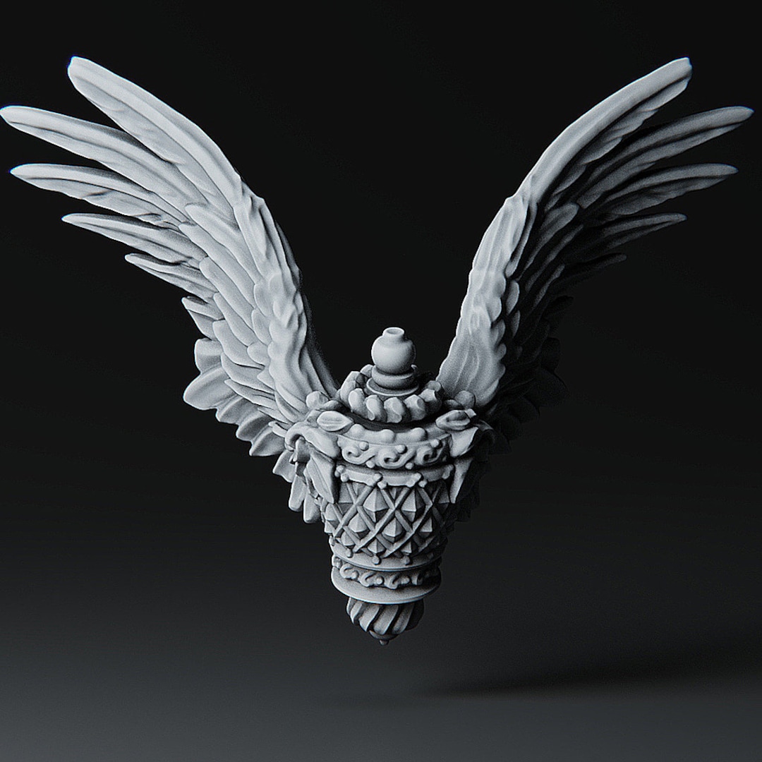 Lantern Archon | Premium 3D Printed Fantasy Tabletop Miniature 28mm ...
