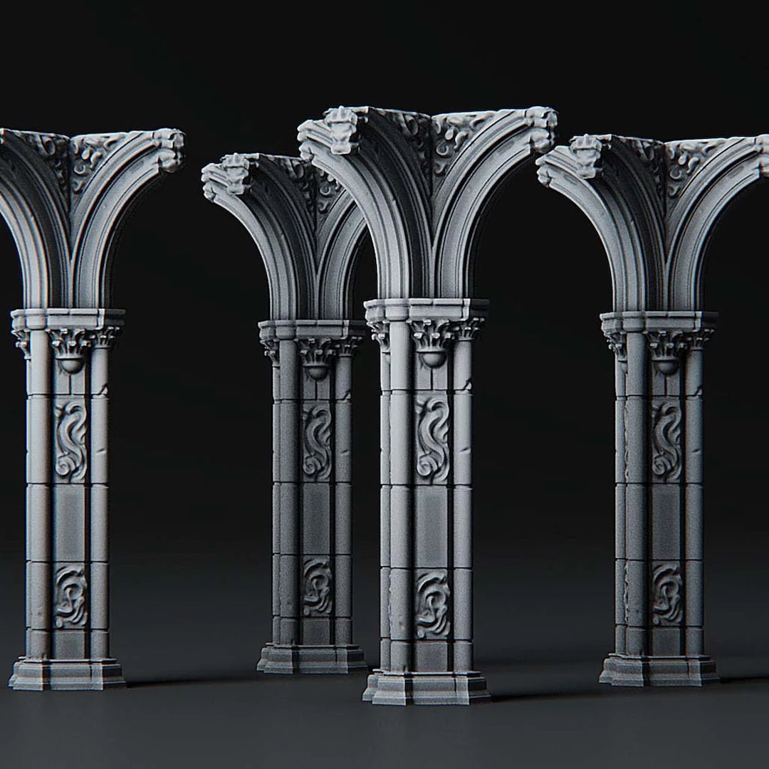 1x Pillar | Premium 3D Printed Fantasy Tabletop Miniatures 28mm 32mm up ...